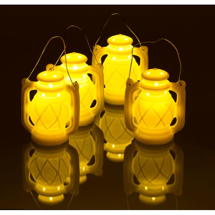 2-Pack - Lykta med LED - Batteridriven Ljuslykta – Kivero